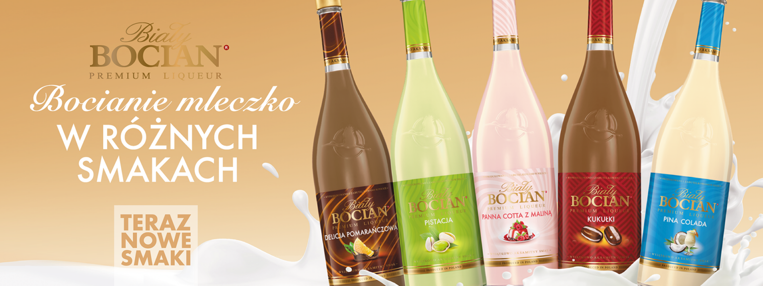 Likiery Mleczne Biały Bocian – POLMOS – Bielsko-Biała